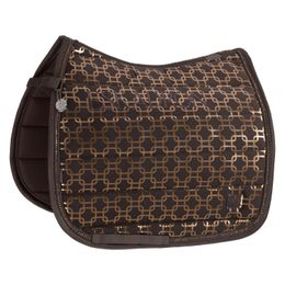 ESKADRON Platinum Schabracke Glossy Chain Crystal braun Pony/Dressur