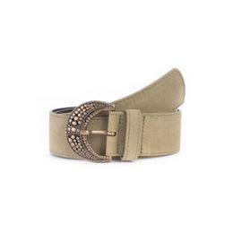 Lederg&uuml;rtel BA98-Cologne "BA98-Cologne G&uuml;rtel", Damen, Gr. 70, beige (gr&uuml;n), Obermaterial: 100% Lammleder LEL., G&uuml;rtel Lederg&uuml;rtel, Velour-Leder