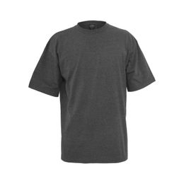 T-Shirt Urban Classics "Urban Classics Herren Tall Tee", Jungen, Gr. 4XL, grau (charcoal), 100% Baumwolle, unifarben, oversize, Rundhals, Shirts T-Shirt