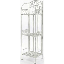 Standregal AMBIENTE HAUS "Antik Regal", wei&szlig;, B:34cm H:114cm T:27cm, Eisen, Regale, Standregal