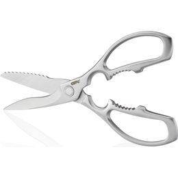 Universalschere Gefu "PRIMERA", silber, B:8,5cm, Scheren, Rechts/Linksh&auml;nder, hochwertig und extrem robust, Edelstahl mattiert