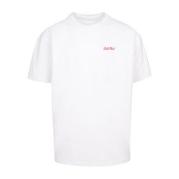 T-Shirt "Upscale by Mister Tee Herren Ball Hard Heavy Oversize Tee", Jungen, Gr. S, wei&szlig;, 100% Baumwolle, UPSCALE BY MISTER TEE, bedruckt, oversize, Rundhals, Shirts T-Shirt