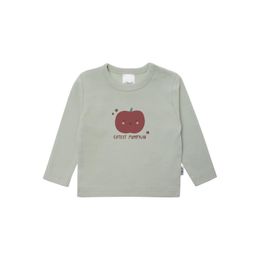 Sweatshirt Liliput "K&uuml;rbis", Jungen, Gr. 50/56, mint, 100% Baumwolle, bedruckt, normal, Rundhals, Sweatshirts Sweatshirt, mit praktischen Druckkn&ouml;pfen an der Schulter