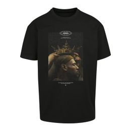 Kurzarmshirt "Upscale by Mister Tee Herren Kid from Akron Oversize Tee", Jungen, Gr. L, schwarz, 100% Baumwolle, UPSCALE BY MISTER TEE, unifarben, oversize, Rundhals, Shirts