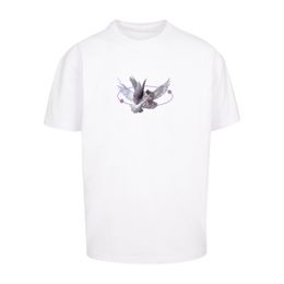 Kurzarmshirt "Upscale by Mister Tee Herren Vive la Liberte Oversize Tee", Jungen, Gr. L, wei&szlig;, 100% Baumwolle, UPSCALE BY MISTER TEE, unifarben, oversize, Rundhals, Shirts