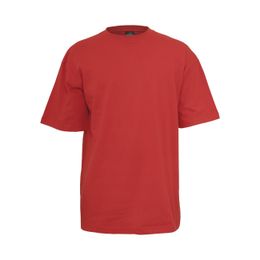 T-Shirt Urban Classics "Urban Classics Herren Tall Tee", Jungen, Gr. 3XL, rot, 100% Baumwolle, unifarben, oversize, Rundhals, Shirts T-Shirt