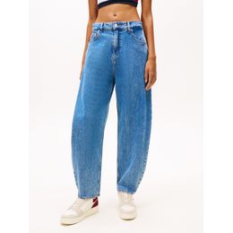 Loose-fit-Jeans Tommy Jeans "JEANIE BALLOON", Damen, Gr. 30, L&auml;nge 30, denim light, Denim/Jeans, Obermaterial: 99% Baumwolle, 1% Elasthan, unifarben, bequem kn&ouml;chellang, Jeans