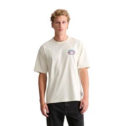 Marc O'Polo T-Shirt MARC O'POLO DENIM, Jungen, Gr. L, silky wei&szlig;, Jersey, Obermaterial: 100% Baumwolle, relaxed fit normal, Rundhals, Shirts T-Shirt, relaxed aus schwerem Bio-Baumwoll-Jersey