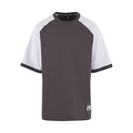 T-Shirt Ecko Unltd. "Ecko Unltd. T-Shirts Stepback", Jungen, Gr. M, grau (asphalt), 100% Baumwolle, bedruckt, oversize, Rundhals, Shirts T-Shirt