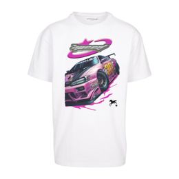 T-Shirt "Upscale by Mister Tee Herren Speed Heavy Oversize Tee", Jungen, Gr. M, wei&szlig;, 100% Baumwolle, UPSCALE BY MISTER TEE, unifarben, oversize, U-Boot-Ausschnitt, Shirts T-Shirt