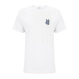 T-Shirt "Upscale by Mister Tee Herren Sky Is The Limit Oversize Tee", Jungen, Gr. L, wei&szlig;, 100% Baumwolle, UPSCALE BY MISTER TEE, bedruckt, regular fit, ohne Ausschnitt, Shirts T-Shirt