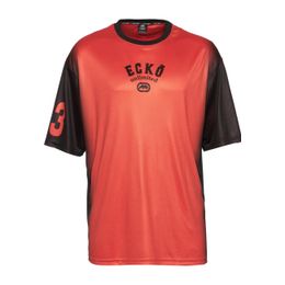 T-Shirt Ecko Unltd. "Ecko Unltd. Ecko Unltd. Faded Soccer T-Shirts", Jungen, Gr. L, rot, schwarz, 100% Polyester, bedruckt, oversize, Rundhals, Shirts T-Shirt