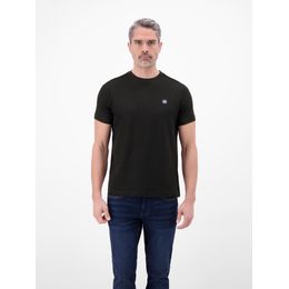 T-Shirt Lerros "T-Shirt mit Waffelstruktur aus 100 % Baumwolle", Jungen, Gr. L, schwarz, 100% Baumwolle, Rundhals, Shirts T-Shirt