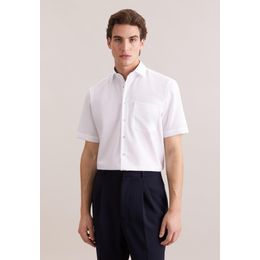 Businesshemd Seidensticker "Schwarze Rose", Herren, Gr. L (42), normale &Auml;rmell&auml;ngen, wei&szlig;, 100% Baumwolle, unifarben, regular fit, Hemden, Regular 1/2 Kentkragen Uni