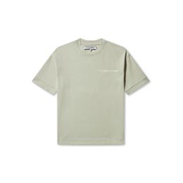 T-Shirt IRASUTO STUDIOS "Irasuto Studios SARAISU T-SHIRT", Jungen, Gr. L, beige (sage), 70% Polyester, 30% Baumwolle, bedruckt, oversize, Rundhals, Shirts T-Shirt
