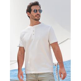 T-Shirt Lerros "T-Shirt mit Rundkragen und Cool & Dry Funktion", Jungen, Gr. L, broken wei&szlig;, 75% Baumwolle, 25% Polyester, Rundhals, Shirts T-Shirt