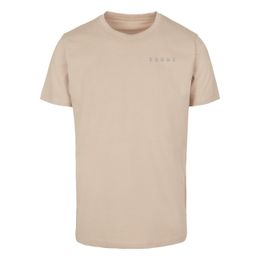 T-Shirt MisterTee "MisterTee Herren Trust Dove T-Shirt", Jungen, Gr. L, sand, 100% Baumwolle, bedruckt, normal, Rundhals, Shirts T-Shirt