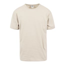 T-Shirt Urban Classics "Urban Classics Herren Oversized Tee", Jungen, Gr. L, sand, 100% Baumwolle, unifarben, oversize, Rundhals, Shirts T-Shirt