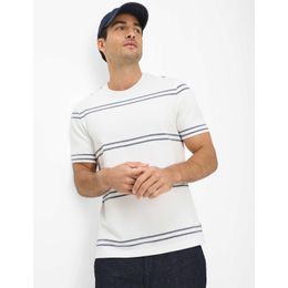 T-Shirt Brax "Style TAYLOR", Jungen, Gr. L (52), wei&szlig;, 100% Baumwolle, Rundhals, Shirts T-Shirt