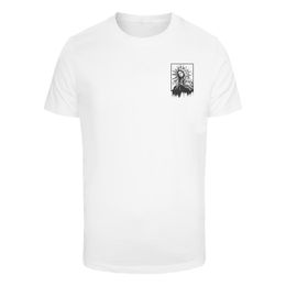 T-Shirt MisterTee "MisterTee Sacred Mary Tee", Jungen, Gr. M, wei&szlig;, 100% Baumwolle, bedruckt, normal, Rundhals, Shirts T-Shirt
