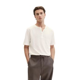 Marc O'Polo T-Shirt MARC O'POLO "aus softem Slub-Jersey", Jungen, Gr. 3XL, wei&szlig; (silky wei&szlig;), Obermaterial: 100% Baumwolle, unifarben, Basic, regular fit, Serafino, Shirts T-Shirt