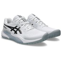 Tennisschuh asics "GEL-CHALLENGER 15", Herren, Gr. 42,5, wei&szlig;, gunmetal, Synthetik, Schuhe, All-Court-Schuh f&uuml;r alle Untergr&uuml;nde