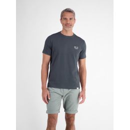 T-Shirt Lerros "Baumwoll-T-Shirt mit bequemem Rundhalsausschnitt und Print", Jungen, Gr. XL, lava grau, 100% Baumwolle, Rundhals, Shirts T-Shirt