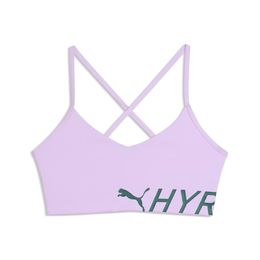 Sport-BH Puma "W X HYROX STRAPPY PWRMODE BRA", Damen, Gr. L, N-Gr, light lavender, Interlock, Obermaterial: 71% Polyester, 29% Elasthan, schmal, BHs Sport-BH, schmale Passform, f&uuml;r Fitness-Training, sportlicher Stil