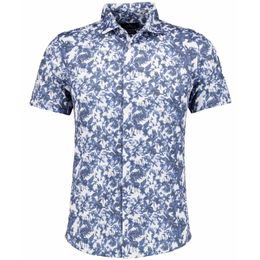 Henleyshirt Ragman, Jungen, Gr. L, blau, melange, 701, Popeline, 62% Baumwolle, 38% Polyester, regular fit, ohne Ausschnitt, Shirts