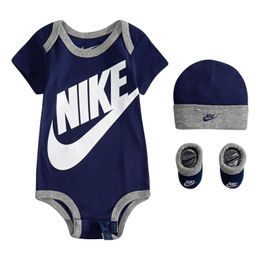Erstausstattungspaket Nike Sportswear "FUTURA LOGO", M&auml;dchen, Gr. 0-6 M (56/68), blau (blau, void), Obermaterial: 60% Baumwolle, 40% Polyester, KOB Set-Artikel Erstausstattungspaket, f&uuml;r Babys