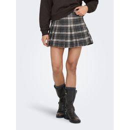 Karorock Only "ONLCHELSEA CHECK SKIRT PNT", Damen, Gr. M (38), schwarz checks:wei&szlig;, Web, Obermaterial: 85% Polyester, 13% Polyacryl, 2% Viskose, kariert, kurz, R&ouml;cke