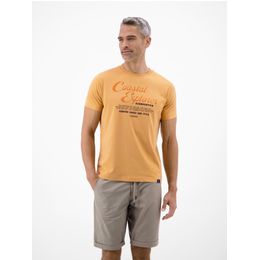 T-Shirt Lerros "T-Shirt aus 100 % Baumwolle mit Brustprint", Jungen, Gr. L, dull peach, 100% Baumwolle, Rundhals, Shirts T-Shirt