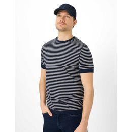 T-Shirt Brax "Style TREVOR", Jungen, Gr. L (52), blau (navy), 100% Baumwolle, Rundhals, Shirts T-Shirt