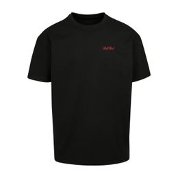 T-Shirt "Upscale by Mister Tee Herren Ball Hard Heavy Oversize Tee", Jungen, Gr. L, schwarz, 100% Baumwolle, UPSCALE BY MISTER TEE, bedruckt, oversize, Rundhals, Shirts T-Shirt
