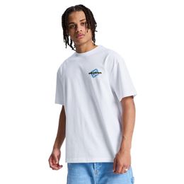 T-Shirt DC Shoes "Blur Mark", Jungen, Gr. M, wei&szlig;, Obermaterial: 75% Baumwolle, 25% Baumwolle., Shirts T-Shirt