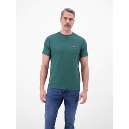 T-Shirt Lerros "T-Shirt mit Waffelstruktur aus 100 % Baumwolle", Jungen, Gr. XL, soft teal, 100% Baumwolle, Rundhals, Shirts T-Shirt