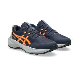 Trailrunningschuh asics "PRE-VENTURE 11 GS", M&auml;dchen, Gr. 37,5, blau (midnight, orange glow), Synthetik, Schuhe, f&uuml;r Kinder & Jugendliche