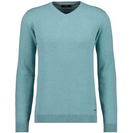 V-Ausschnitt-Pullover Ragman, Herren, Gr. 52, gr&uuml;n (minze, 320), Strick, 95% Baumwolle 5% Kaschmir, V-Ausschnitt, Pullover