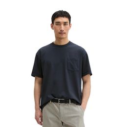 Marc O'Polo T-Shirt MARC O'POLO "aus schwerem Bio-Baumwoll-Jersey", Jungen, Gr. L, schwarz (schwarz navy), Obermaterial: 100% Baumwolle, unifarben, Basic, relaxed fit, Rundhals, normaler Saum, Shirts T-Shirt