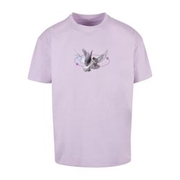 Kurzarmshirt "Upscale by Mister Tee Herren Vive la Liberte Oversize Tee", Jungen, Gr. L, lila, 100% Baumwolle, UPSCALE BY MISTER TEE, unifarben, oversize, Rundhals, Shirts