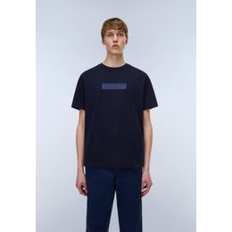T-Shirt Napapijri "BOX LOGO", Jungen, Gr. L, blu marine, Jersey, Obermaterial: 100% Baumwolle, normal, Rundhals, Shirts T-Shirt, f&uuml;r sportliche Aktivit&auml;ten, Kurzarmdesign, Rundhalsausschnitt