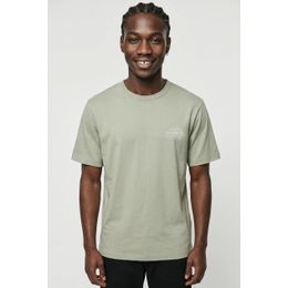 Jack & Jones T-Shirt JACK & JONES "JORNANTUCKET SCRIPT CHEST TEE CN", Jungen, Gr. M, seagrass, Jersey, Obermaterial: 100% Baumwolle, bedruckt, relaxed fit normal, Rundhals, Shirts T-Shirt