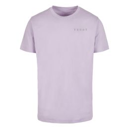 T-Shirt MisterTee "MisterTee Herren Trust Dove T-Shirt", Jungen, Gr. M, lila, 100% Baumwolle, bedruckt, normal, Rundhals, Shirts T-Shirt