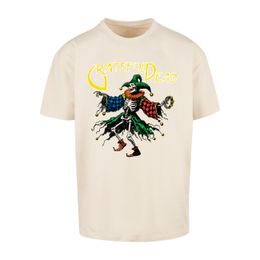 T-Shirt Merchcode "Merchcode Grateful Dead Joker Oversize Tee", Jungen, Gr. L, sand, 100% Baumwolle, bedruckt, oversize, Rundhals, Shirts T-Shirt