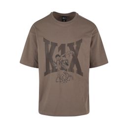 T-Shirt K1x "K1x K1x Alien Smash Tee", Jungen, Gr. L, braun, 100% Baumwolle, bedruckt, normal, Rundhals, Shirts T-Shirt
