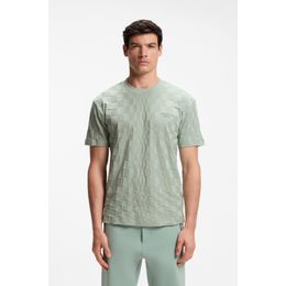 T-Shirt BOSS Green "Porsche Spirit 70 Capsule Collection", Jungen, Gr. XL, open gr&uuml;n357, Single Jersey, Obermaterial: 100% Baumwolle, unifarben, relaxed fit normal, Rundhals, abgesteppte Kante, Shirts T-Shirt, Premium Herrenmode Limited