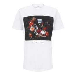 T-Shirt "Upscale by Mister Tee Unisex Renairssance Painting Oversize Tee", Jungen, Gr. L, wei&szlig;, 100% Baumwolle, UPSCALE BY MISTER TEE, unifarben, oversize, Rundhals, Shirts T-Shirt