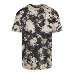 T-Shirt Urban Classics "Urban Classics Herren Oversized Bleached Tee", Jungen, Gr. L, schwarz, 100% Baumwolle, oversize, Rundhals, Shirts T-Shirt