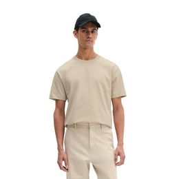 Marc O'Polo T-Shirt MARC O'POLO "aus schwerem Bio-Baumwoll-Jersey", Jungen, Gr. L, light oat, Obermaterial: 100% Baumwolle, unifarben, Basic, loose fit, Rundhals, Shirts T-Shirt
