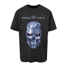 T-Shirt Merchcode "Merchcode Terminator I&acute;ll Be Back Oversize Tee", Jungen, Gr. L, schwarz, 100% Baumwolle, bedruckt, oversize, Rundhals, Shirts T-Shirt